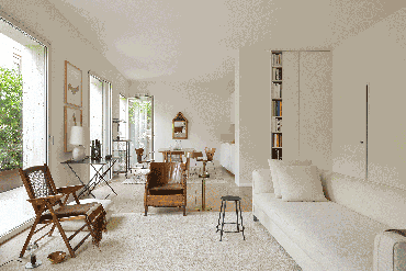 Inside Marco Bertolini's Treehouse-Like Milan Apartment