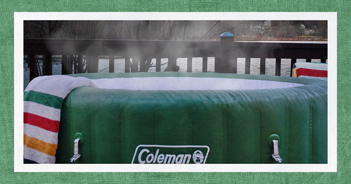 A Domino Editor's Review of the Coleman Inflatable Hot Tub | domino