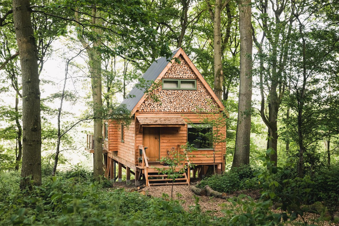 Tour a Treehouse Rental in the English Countryside Filled with Charm