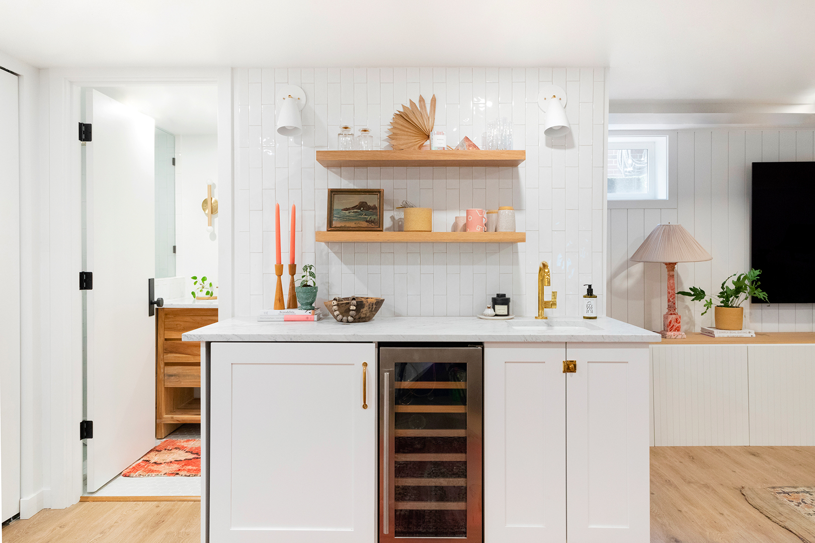 The Exact Right Shade of White Paint Made This Seattle Basement So Airy