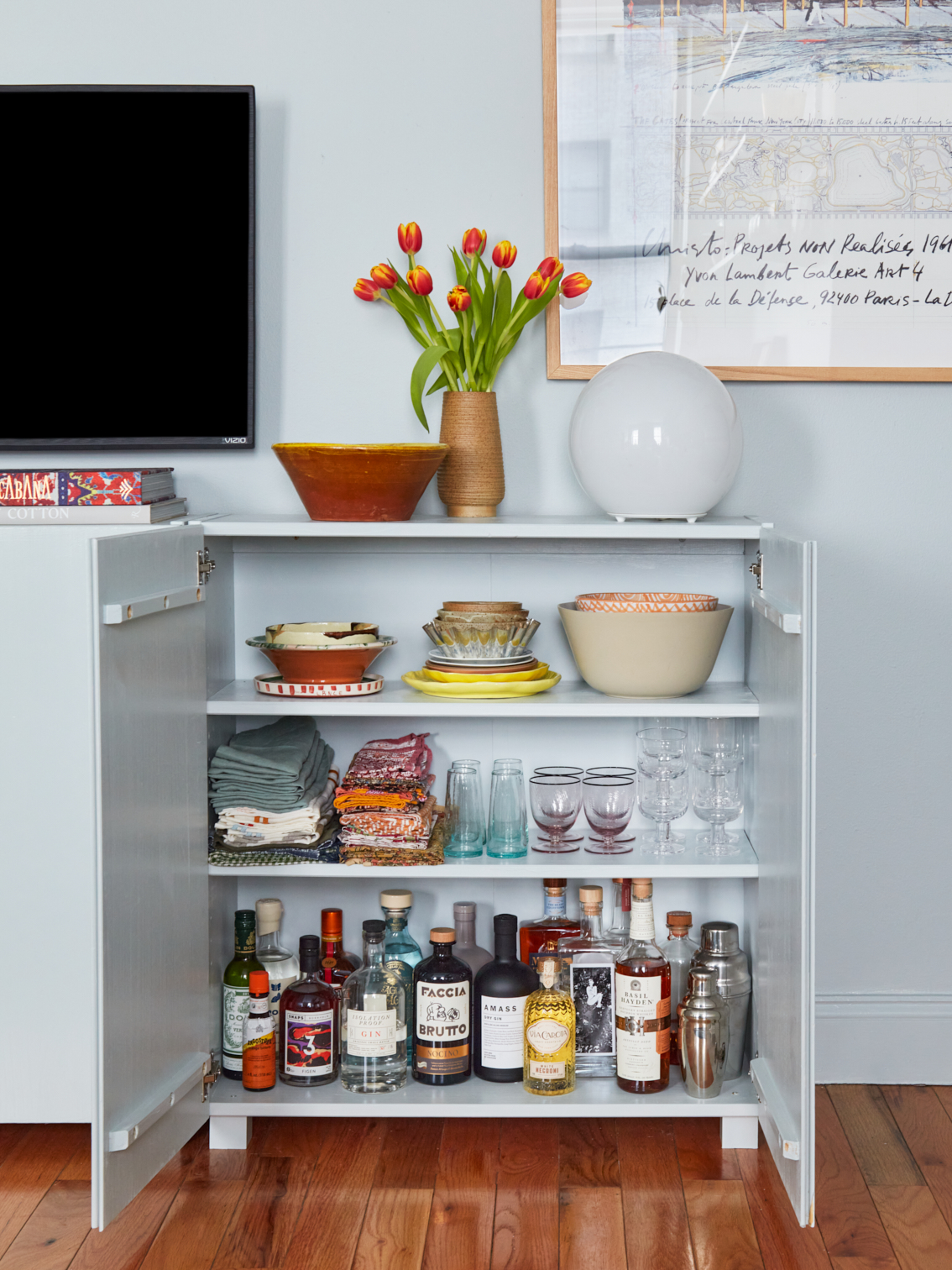 IKEA's Ivar Cabinets Hold Everything The Tiny Closet In My Studio ...