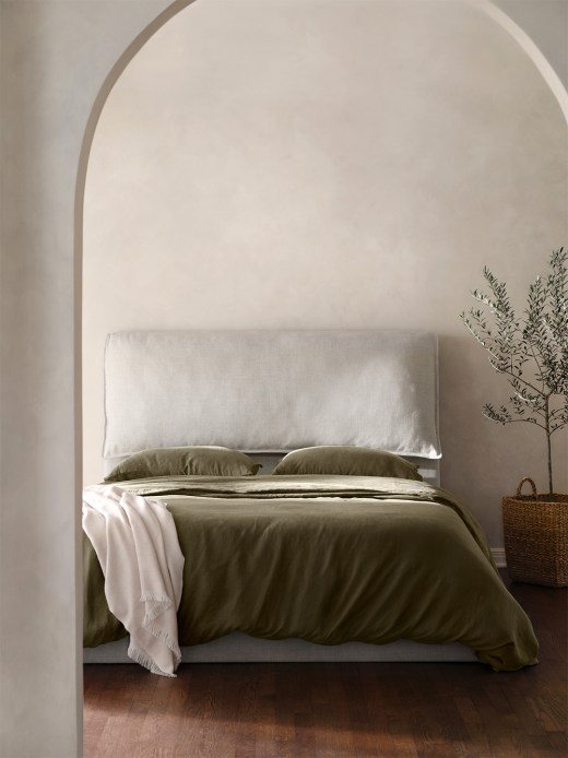 The Headboard on The Citizenry's New Bed Is Like One Big Pillow