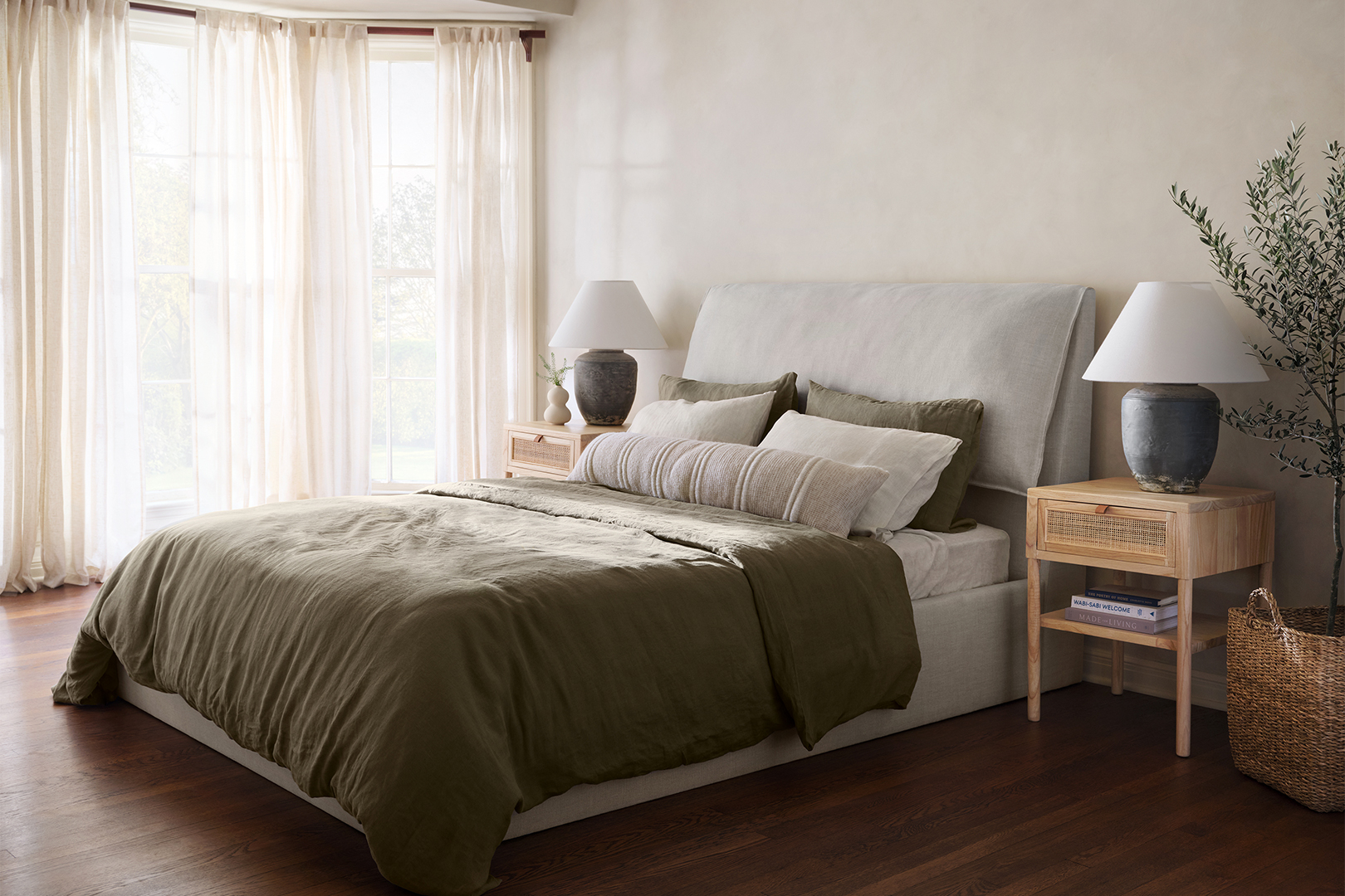 The Headboard on The Citizenry's New Bed Is Like One Big Pillow