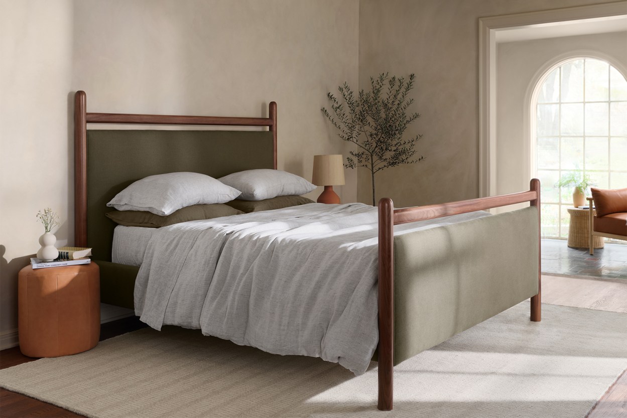 The Headboard on The Citizenry's New Bed Is Like One Big Pillow