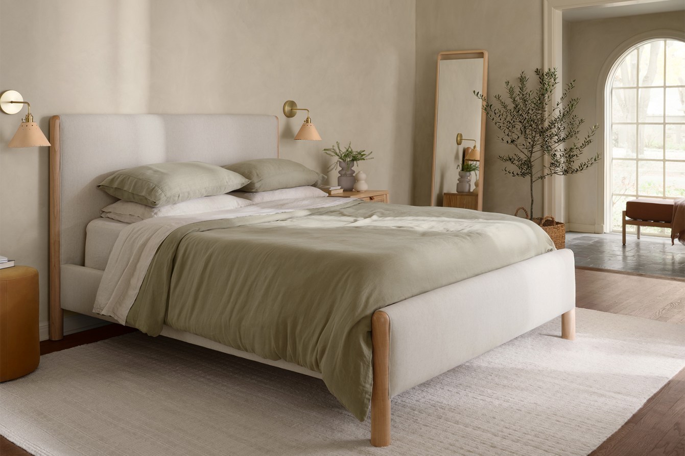 The Headboard on The Citizenry's New Bed Is Like One Big Pillow