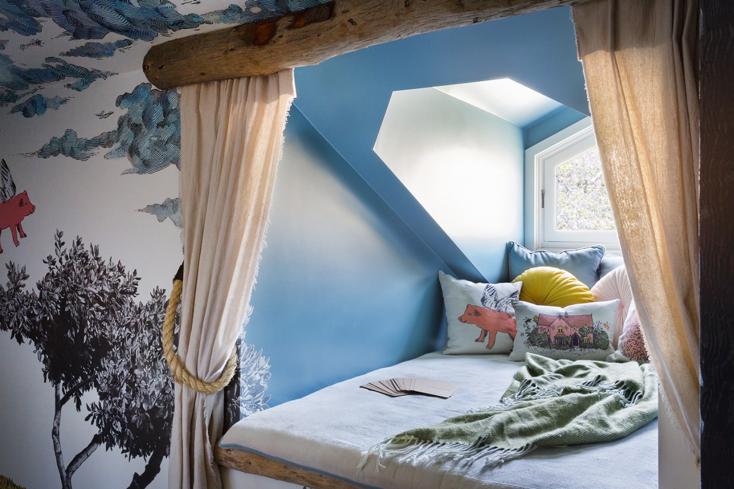 This Designer Built A Kids' Treehouse—But in an Attic