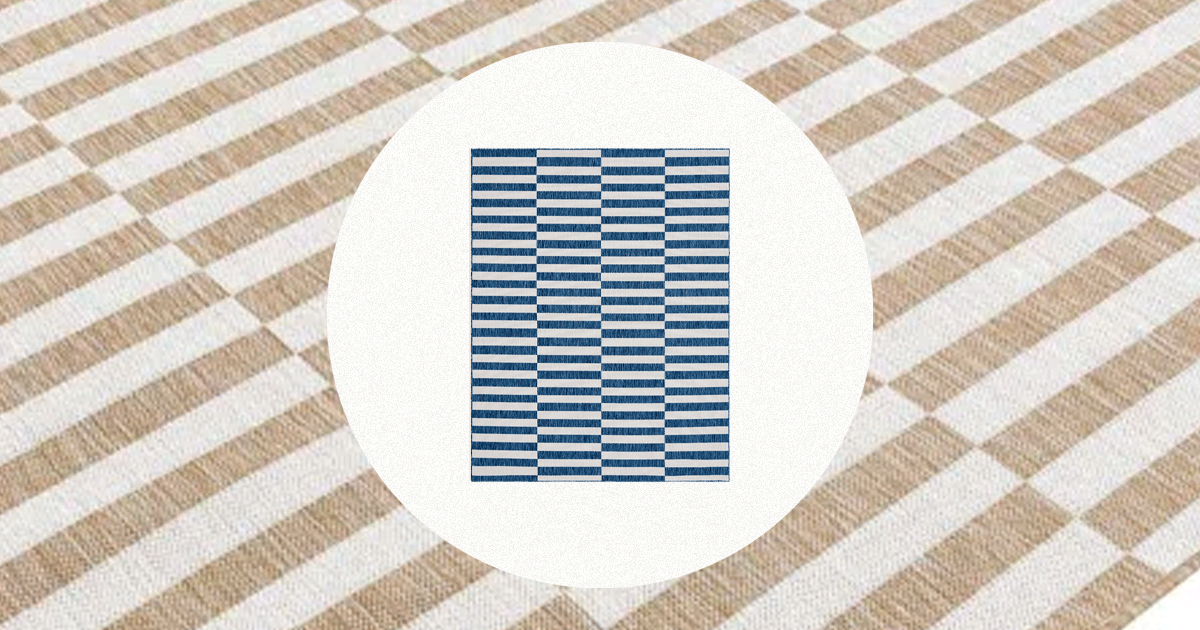 The Perfect Striped Outdoor Rug Is Hiding at Wayfair | domino
