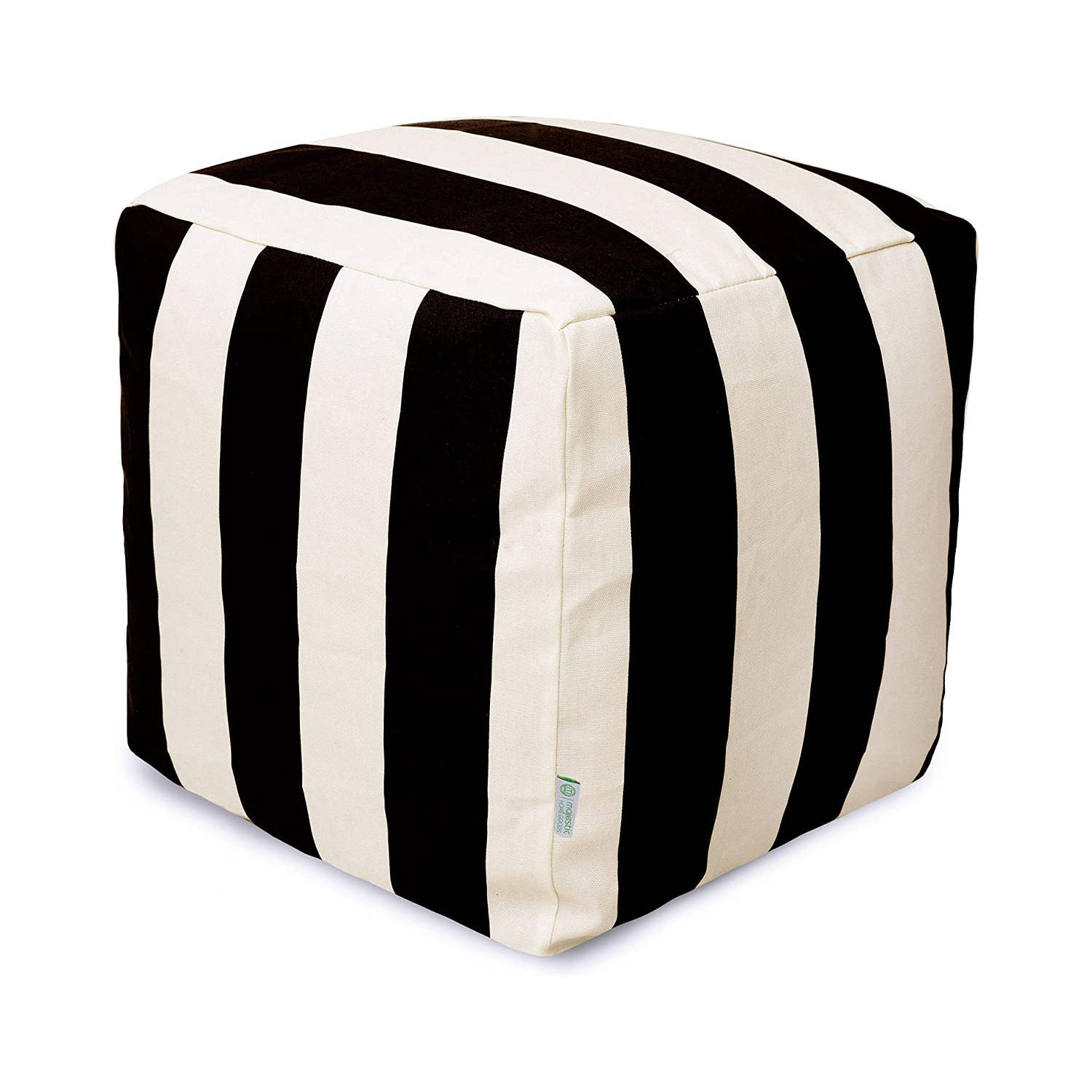 A Striped Ottoman From Amazon Perfect for Pool Days | domino