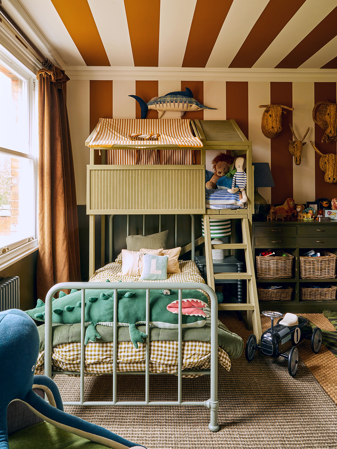 How a London Mom Updated Her 5-Year-Old's Room With Stripes