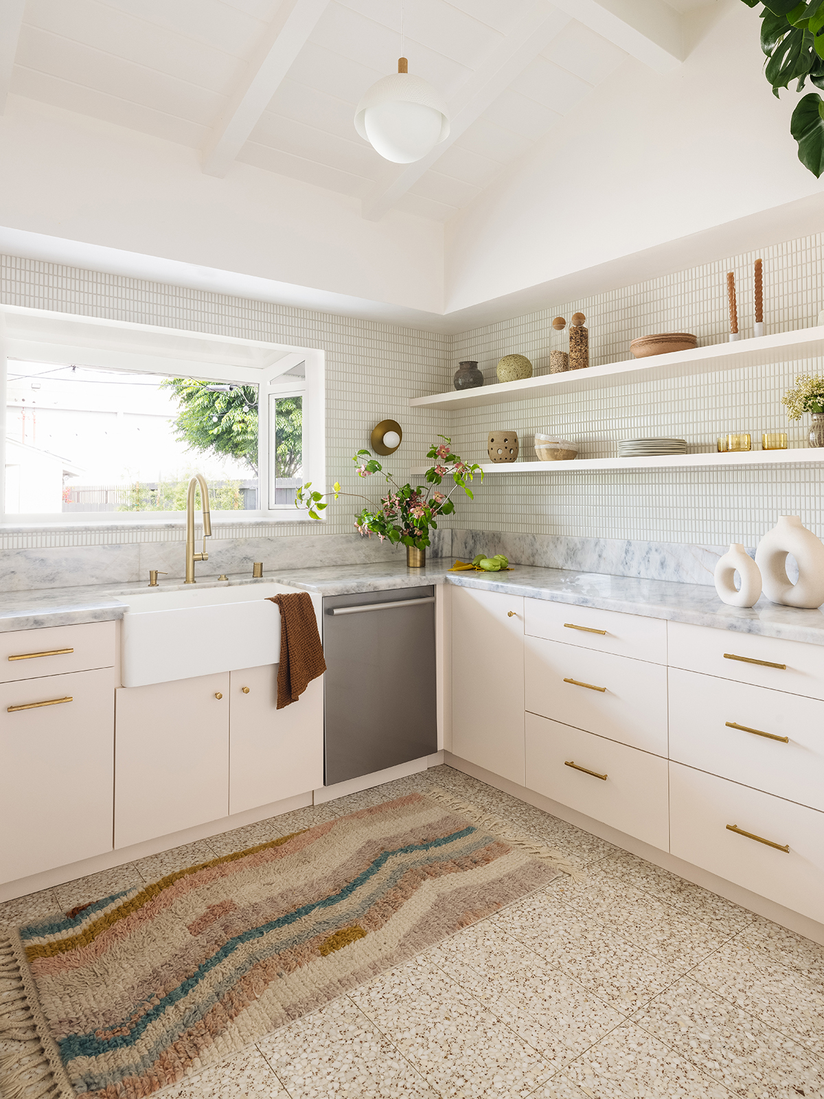 This Designer Built Her Dream Pink Kitchen in Her Family’s L.A. Home