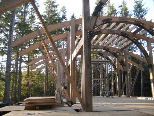 This Couple Built a Giant Arched Home Where They Once Pitched Tents