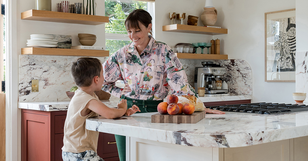 This Airy Reno Got a Last-Minute Dose of Drama in the Kitchen