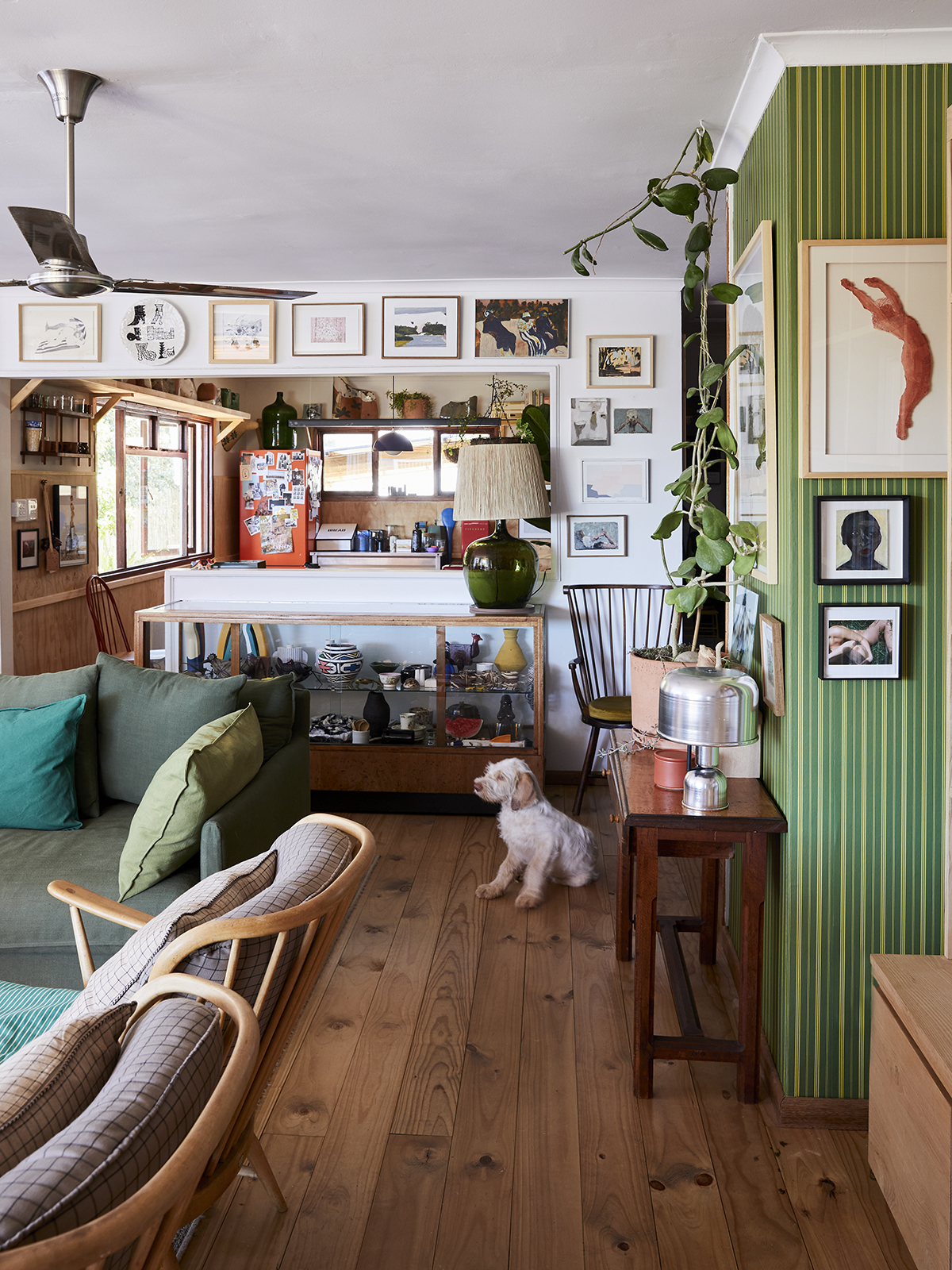 This Art Curator Rehangs Works in Her Surf Shack Every 6 Months