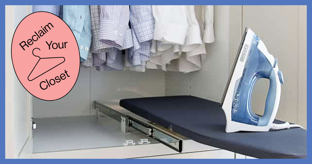 This $85 Retractable Ironing Board Can Fit in Your Closet