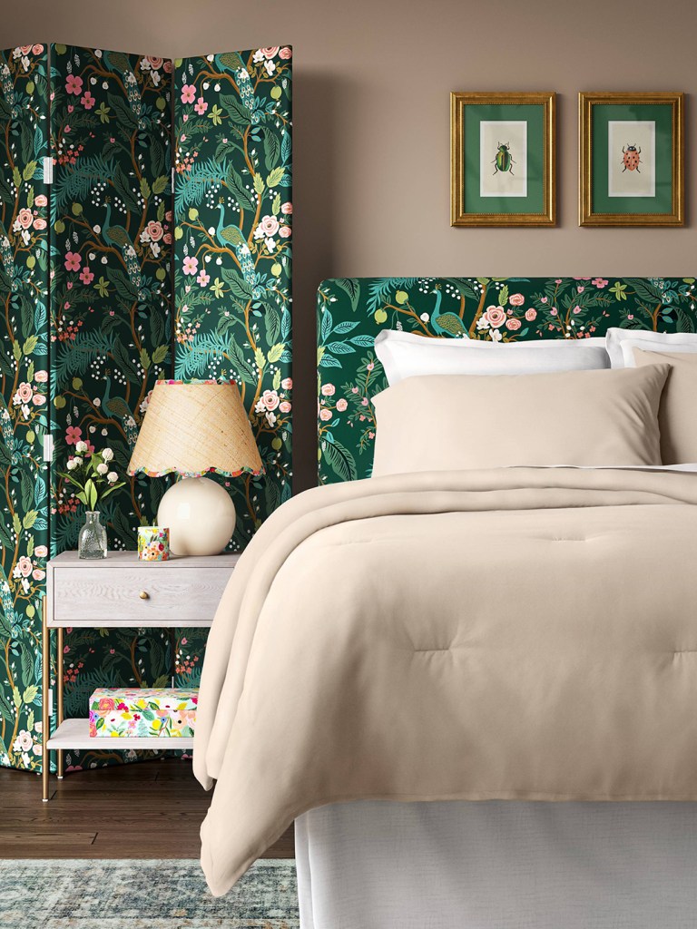 Target x Rifle Paper Co.'s Room Divider Is a Small-Space Workhorse | domino