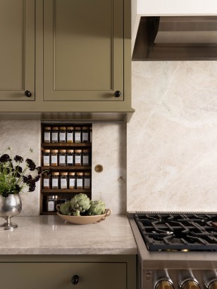 The Hidden Spice Cabinet in This Denver Kitchen Is Pure Magic