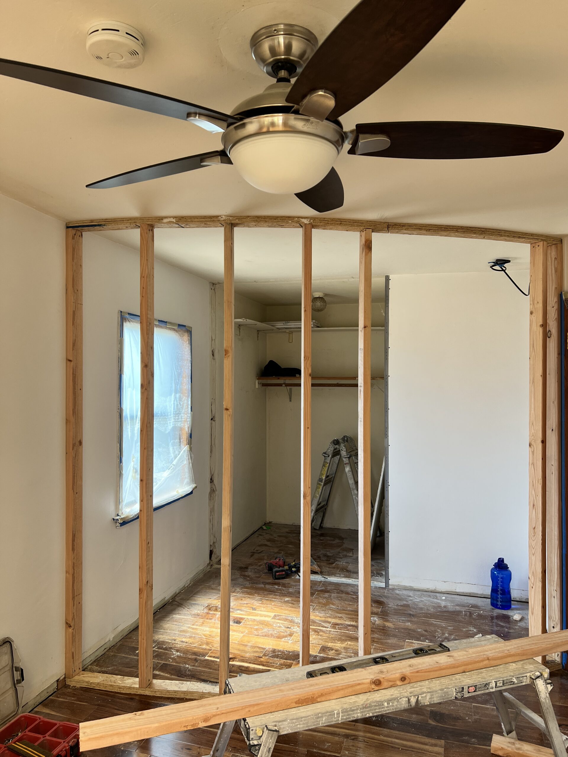 How a Couple Turned Part of Their Bedroom Into a Walk-In Closet