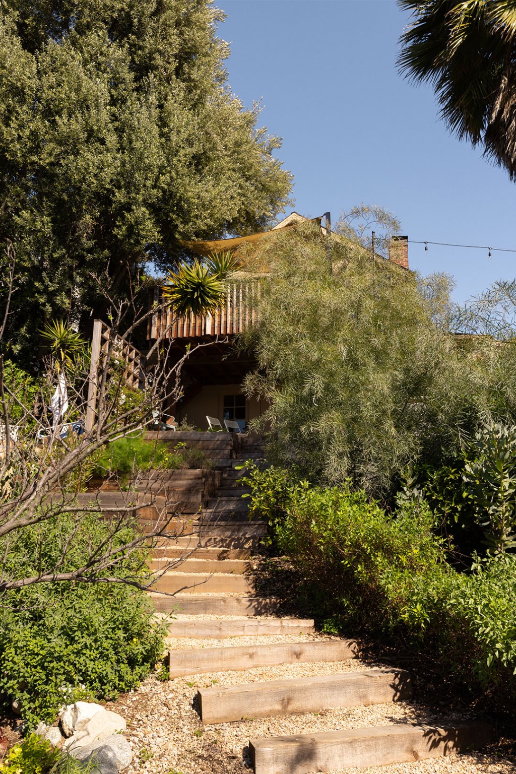 An Outdoor Oven and Wood-Clad Hot Tub Vie for MVP of This Home's Backyard