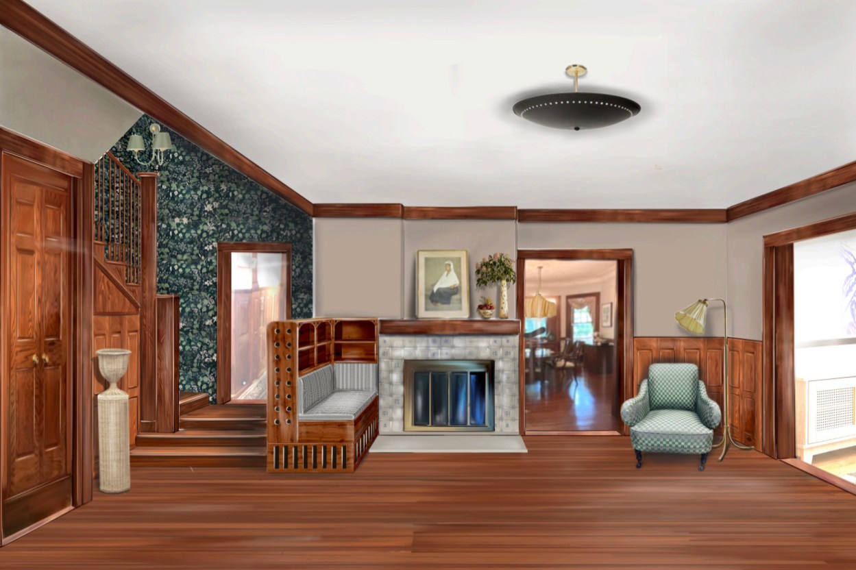 How a Designer Turned an Awkward Foyer Into a Functional Space