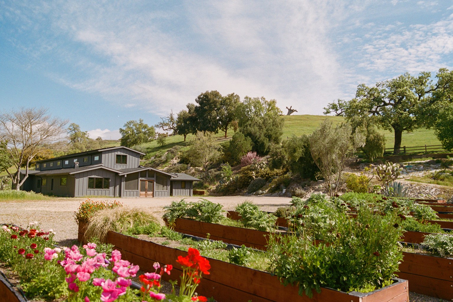 At This California Farmhouse, the Quickest Way to Get Downstairs Is by ...