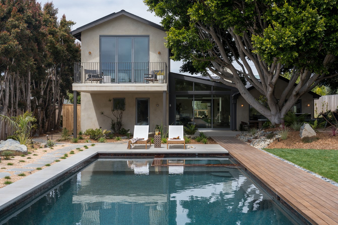 Once a Plot of Grass, This Yard Now Has a Pool, Deck, ADU, and Tiled ...