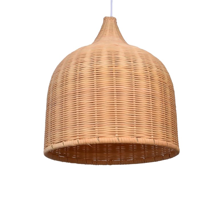 Supersize Wicker Pendants Are the Overhead Lighting Designers Actually Like