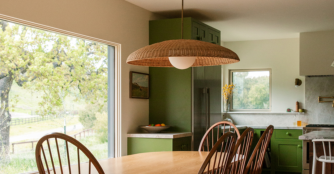 Supersize Wicker Pendants Are the Overhead Lighting Designers Actually Like