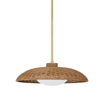 Supersize Wicker Pendants Are the Overhead Lighting Designers Actually Like