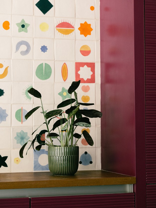 Why Designer Leo Wood Worked With Her Client’s Magenta Kitchen Cabinets