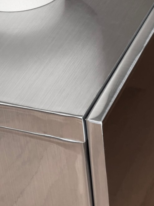 This IKEA Besta Hack Nails the Chrome Trend for Just $60 | domino