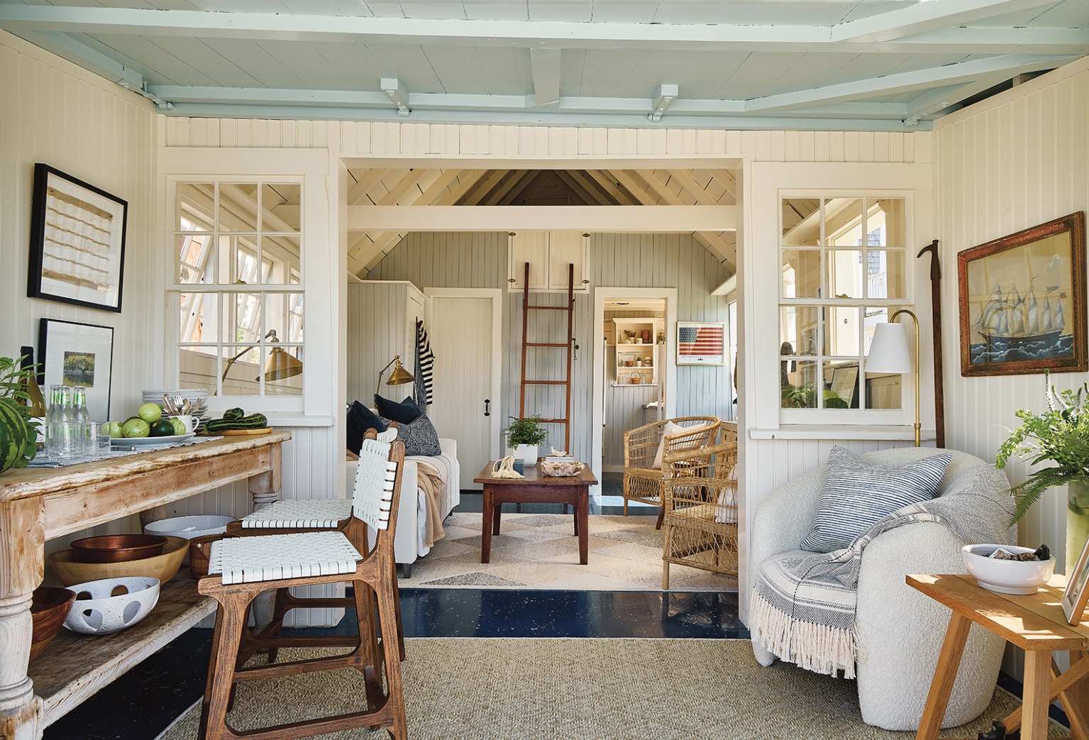 A Charming, Tiny Cottage on Nantucket with Major Nautical Flavor