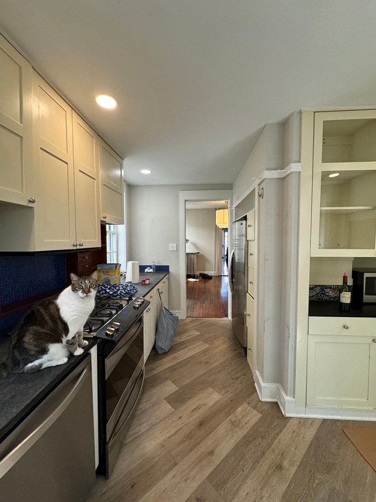 Before & After: An 1880s Townhouse Kitchen Gets a Pink Paint Job
