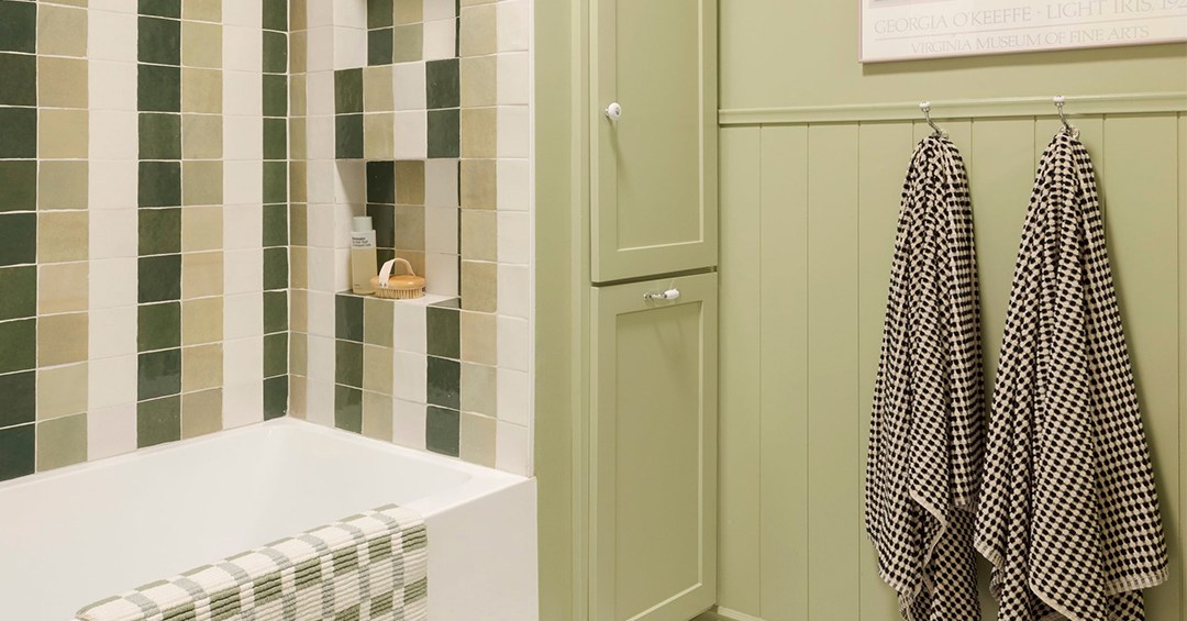 Before And After Writer Connie Wangs Pistachio Green Bathroom Makeover