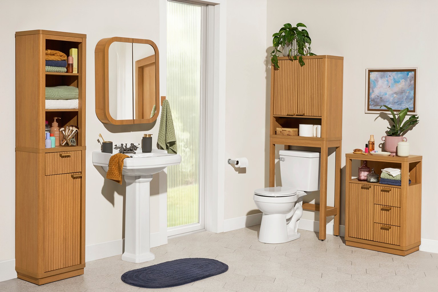 Drew Barrymore Launched Bathroom Storage for Walmart