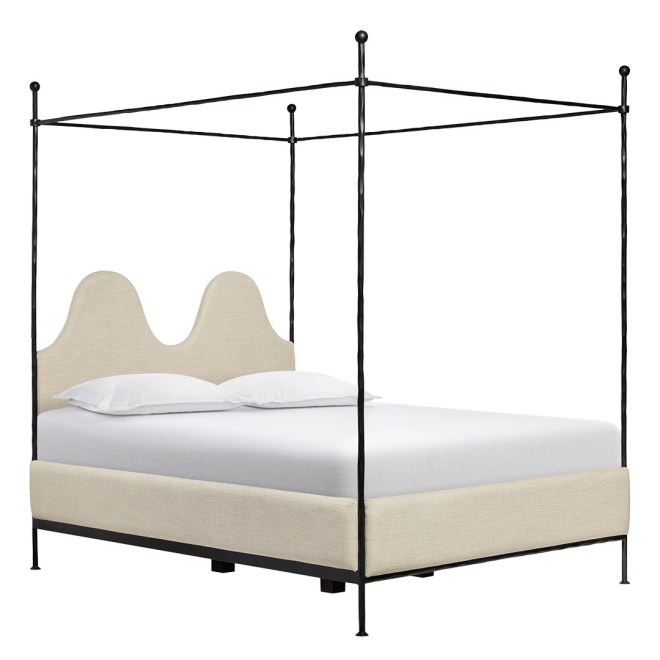 Sarah Sherman Samuel’s Trick for Making a Canopy Bed Feel Custom | domino